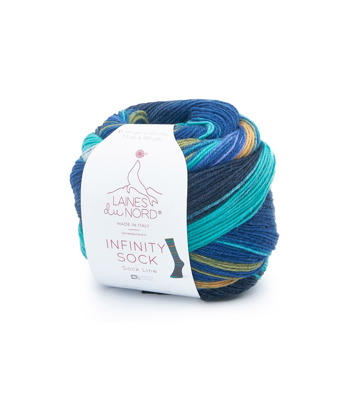 Infinity Sock | Filato Lana e Nylon Laines Du Nord | LanaOnLine